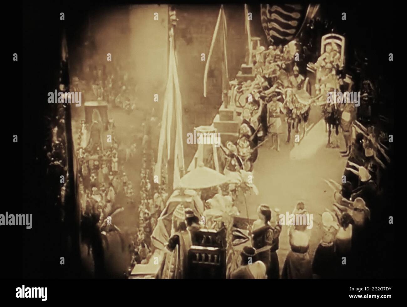 Vintage still of ancient Babylon life from the early 1900s movie ...