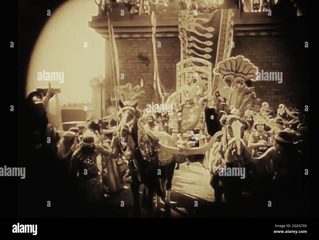 Vintage still of ancient Babylon life from the early 1900s movie ...