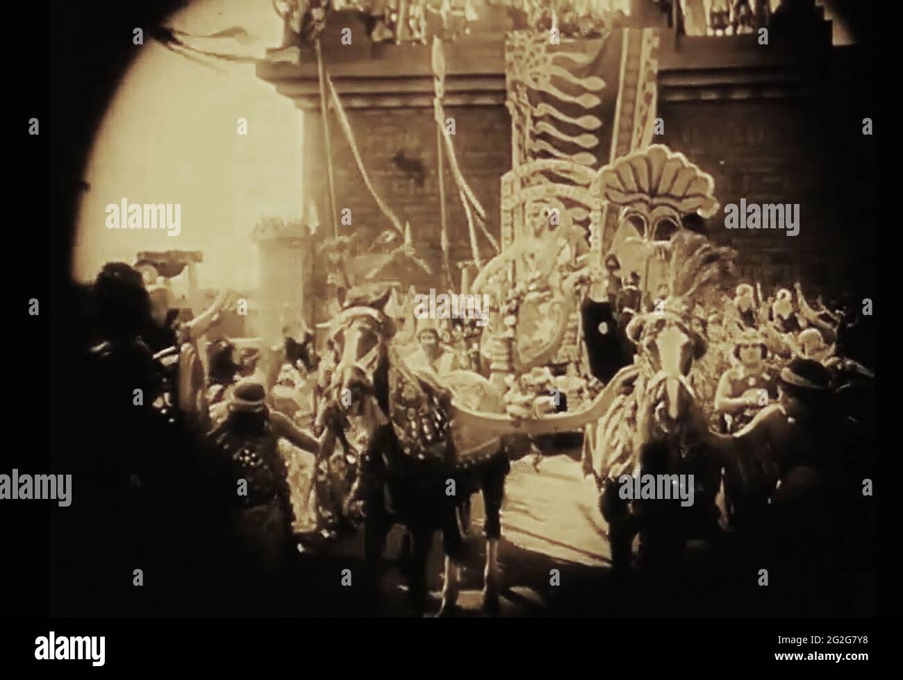 Vintage still of ancient Babylon life from the early 1900s movie ...