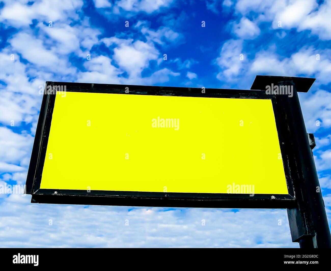 Yellow Signpost With Blue Sky High Resolution Stock Photography and ...
