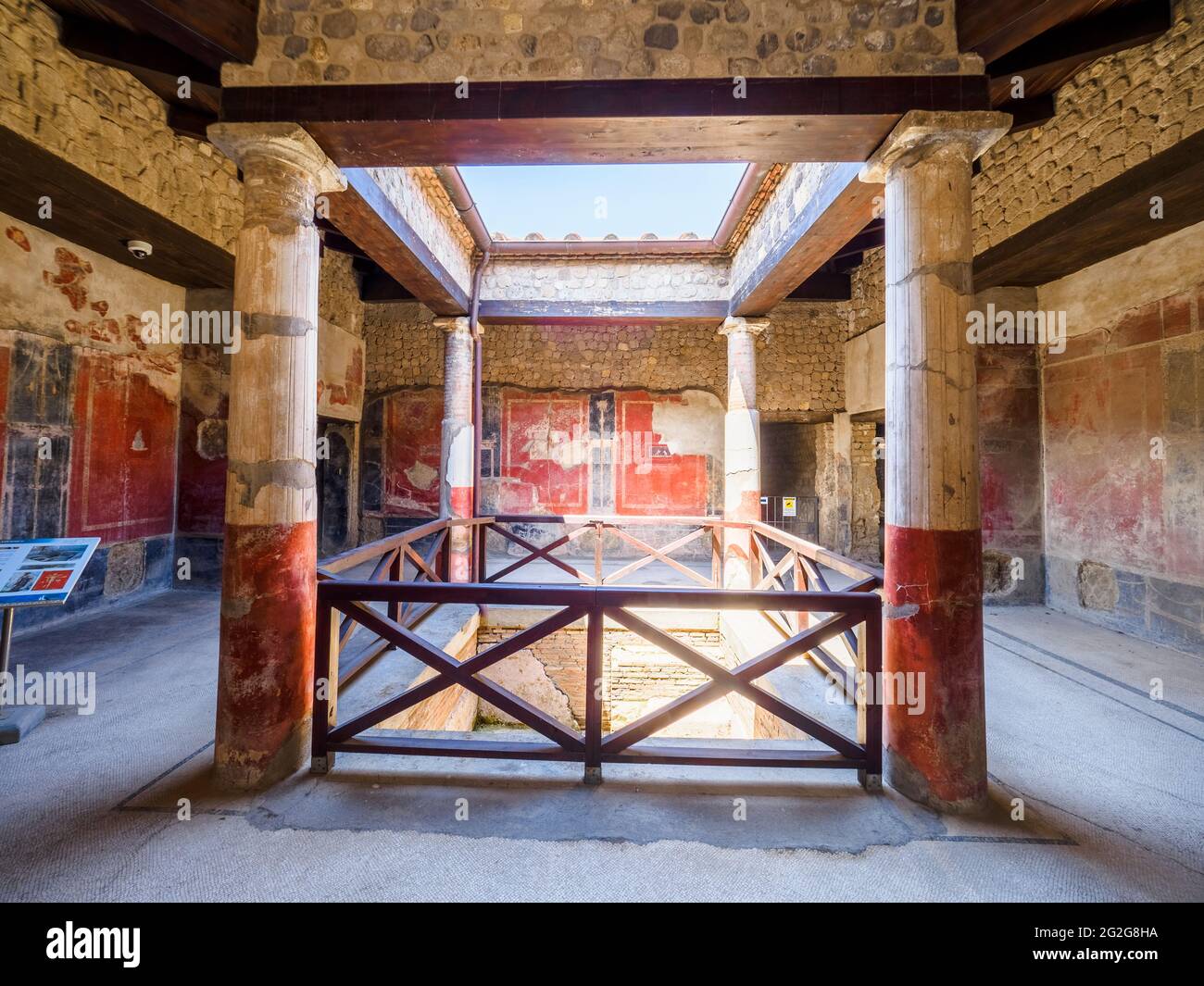 small private bath suite centred round a tetrastyle atrium - Villa San ...
