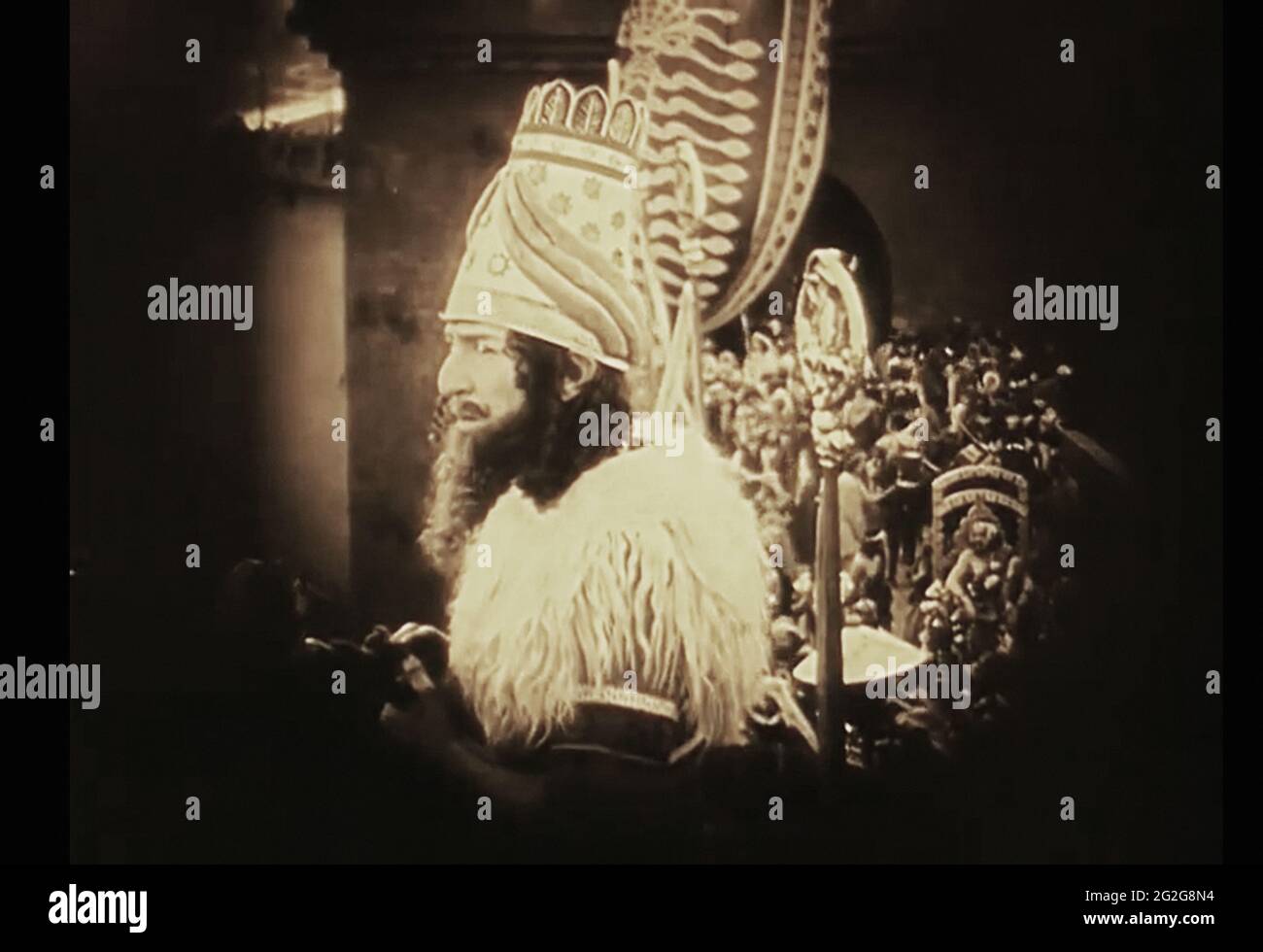 Vintage still of ancient Babylon life from the early 1900s movie ...