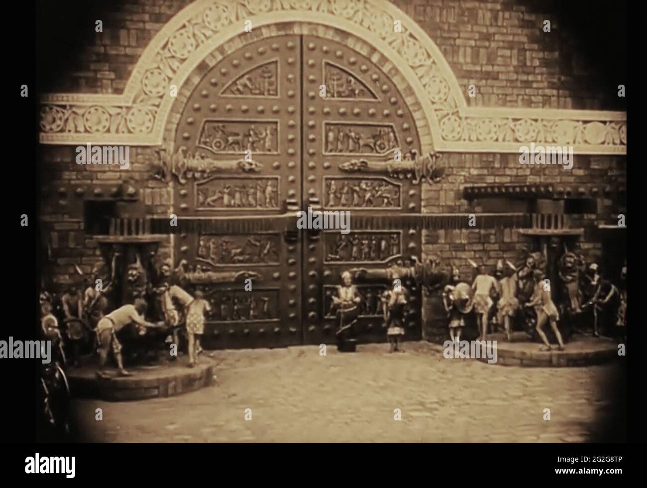 Vintage still of ancient Babylon life from the early 1900s movie ...