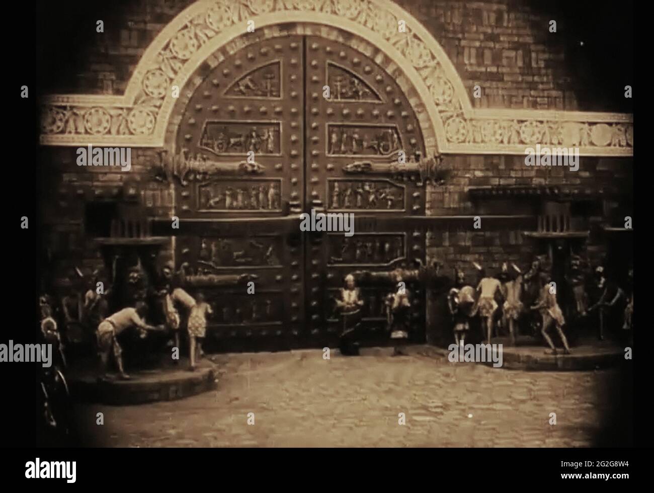 Vintage still of ancient Babylon life from the early 1900s movie ...