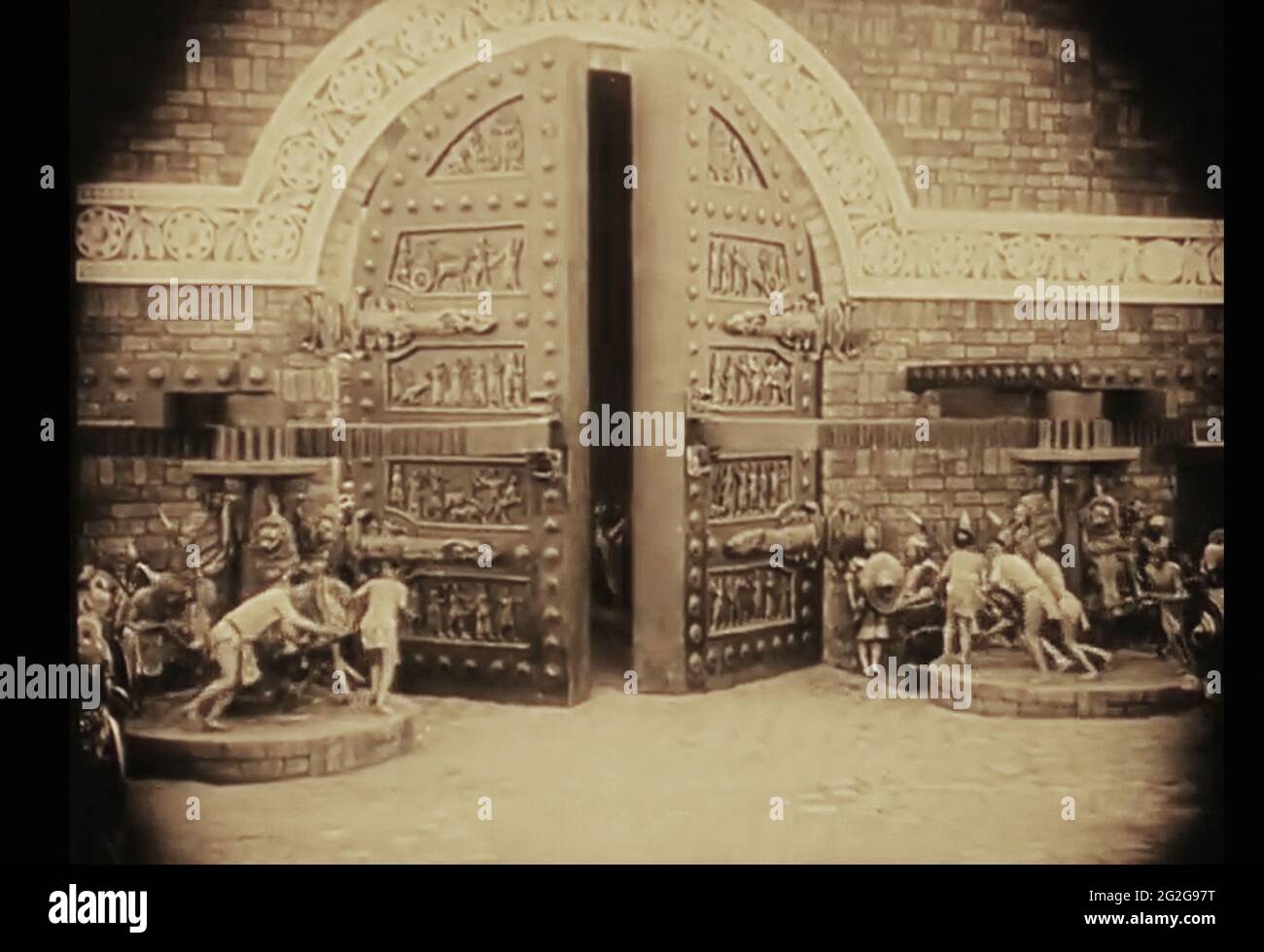 Vintage still of ancient Babylon life from the early 1900s movie ...