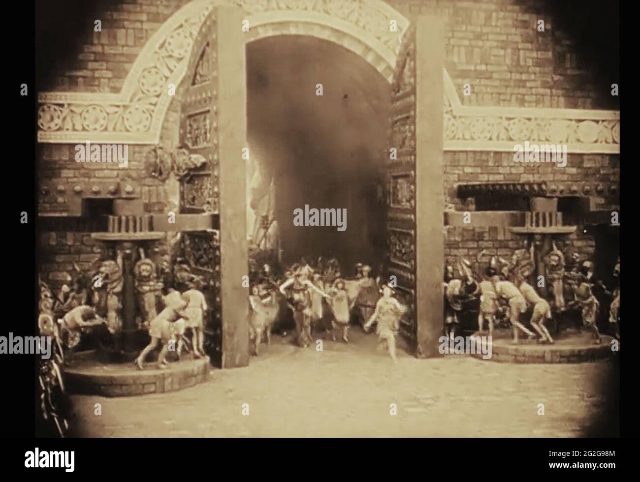 Vintage still of ancient Babylon life from the early 1900s movie ...