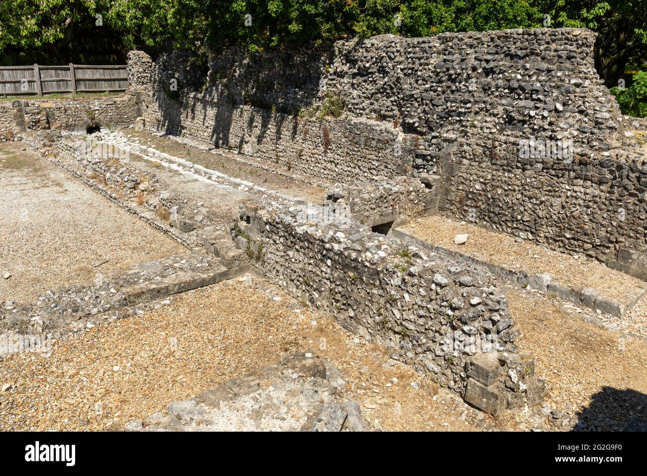 Historic ruins of Wolvesey Castle / Old Bishops Palace in Winchester ...