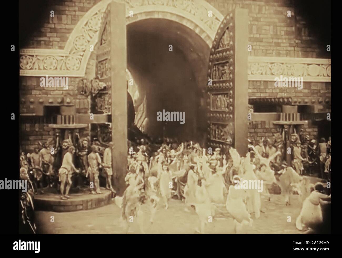 Vintage still of ancient Babylon life from the early 1900s movie ...