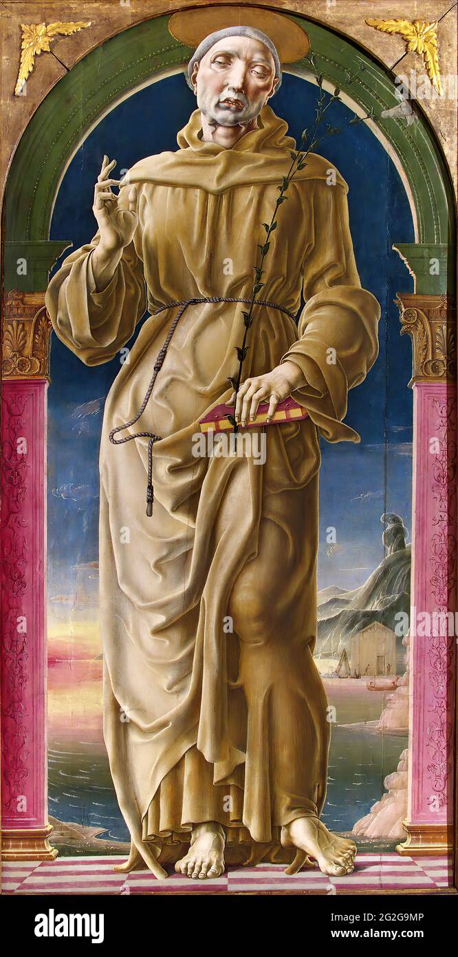 Cosme Tura - Saint Anthony of Padua Stock Photo - Alamy