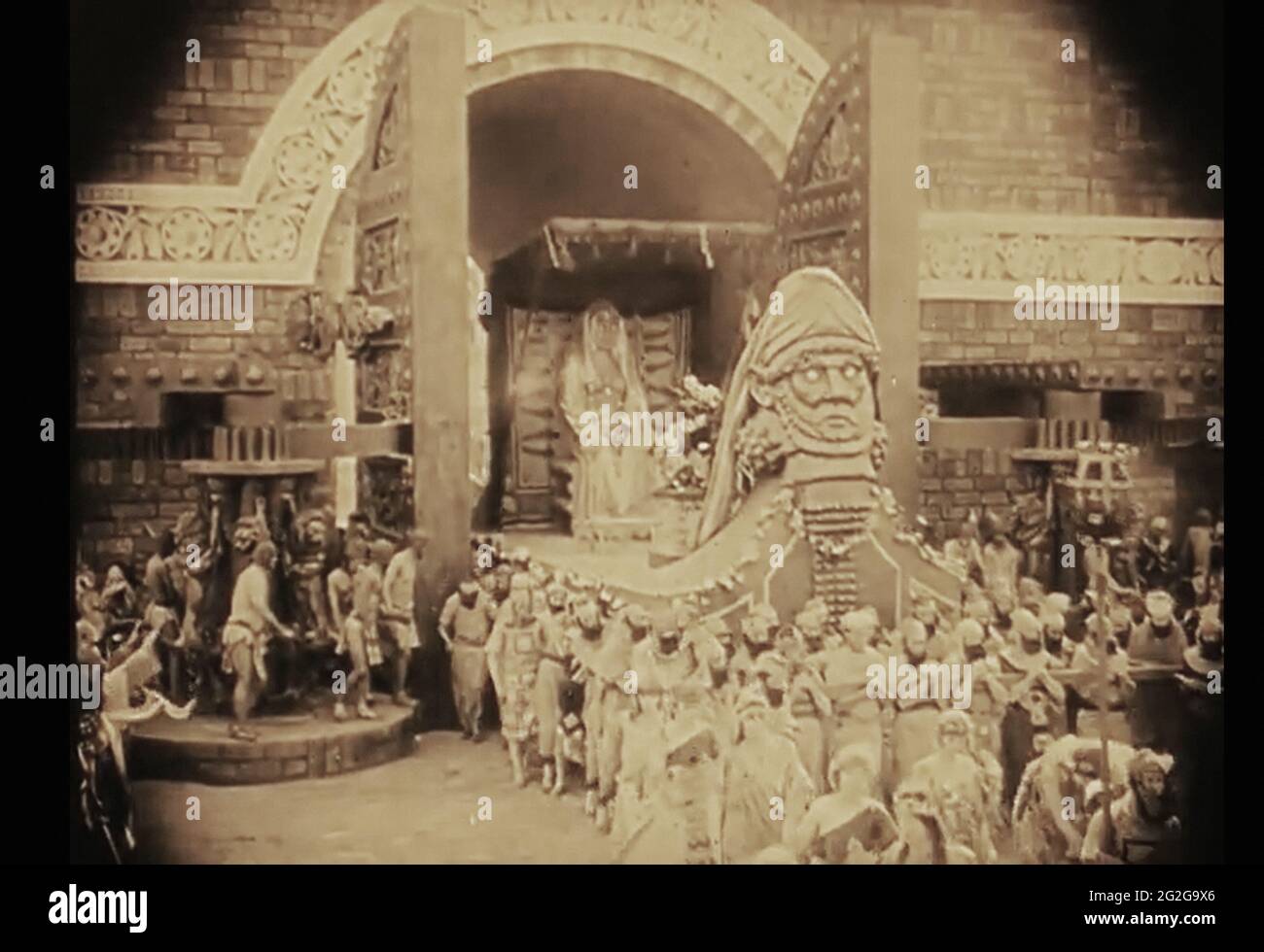 Vintage still of ancient Babylon life from the early 1900s movie ...