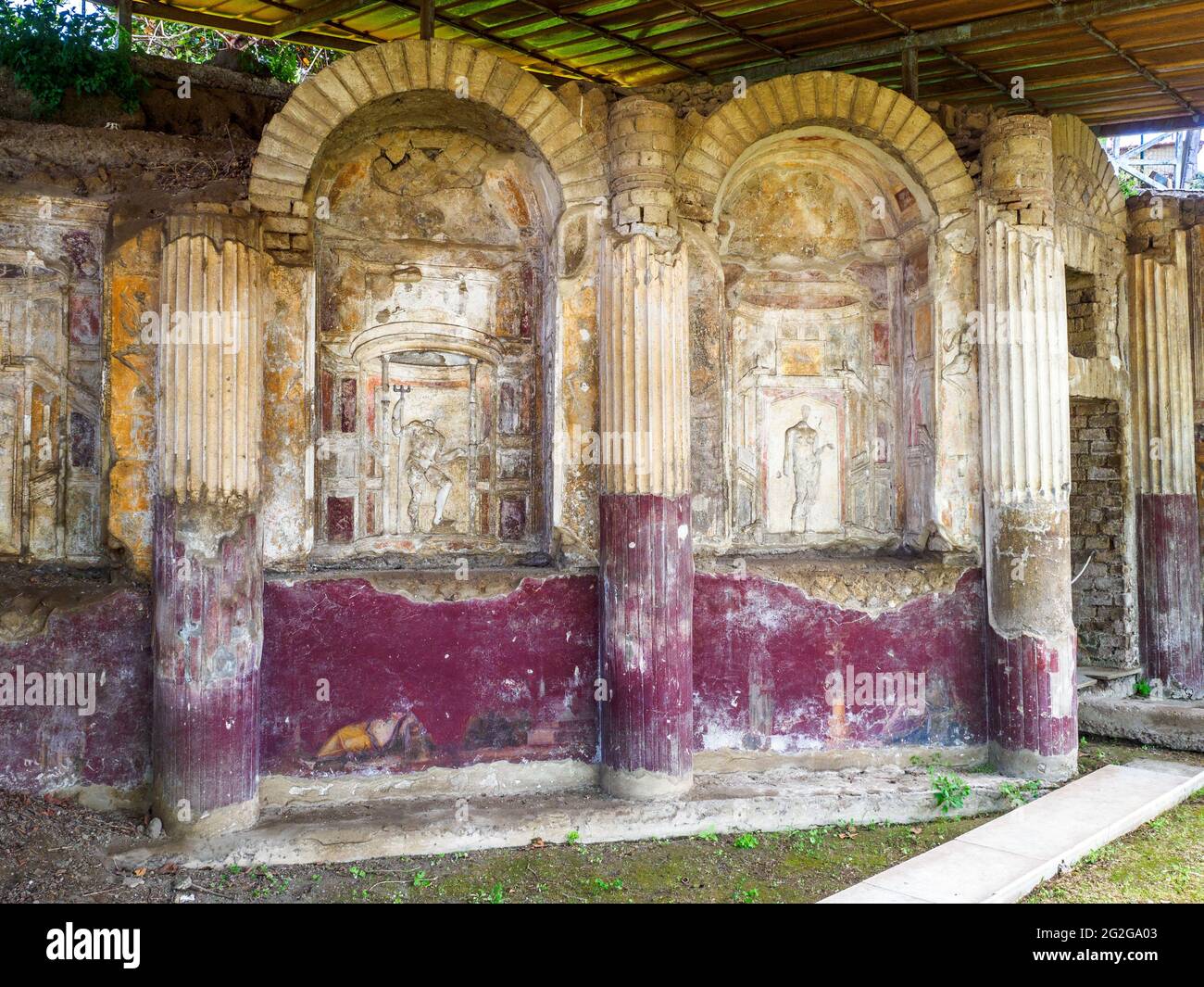 Nymphaeum (grotto with a natural water supply dedicated to the nymphs ...