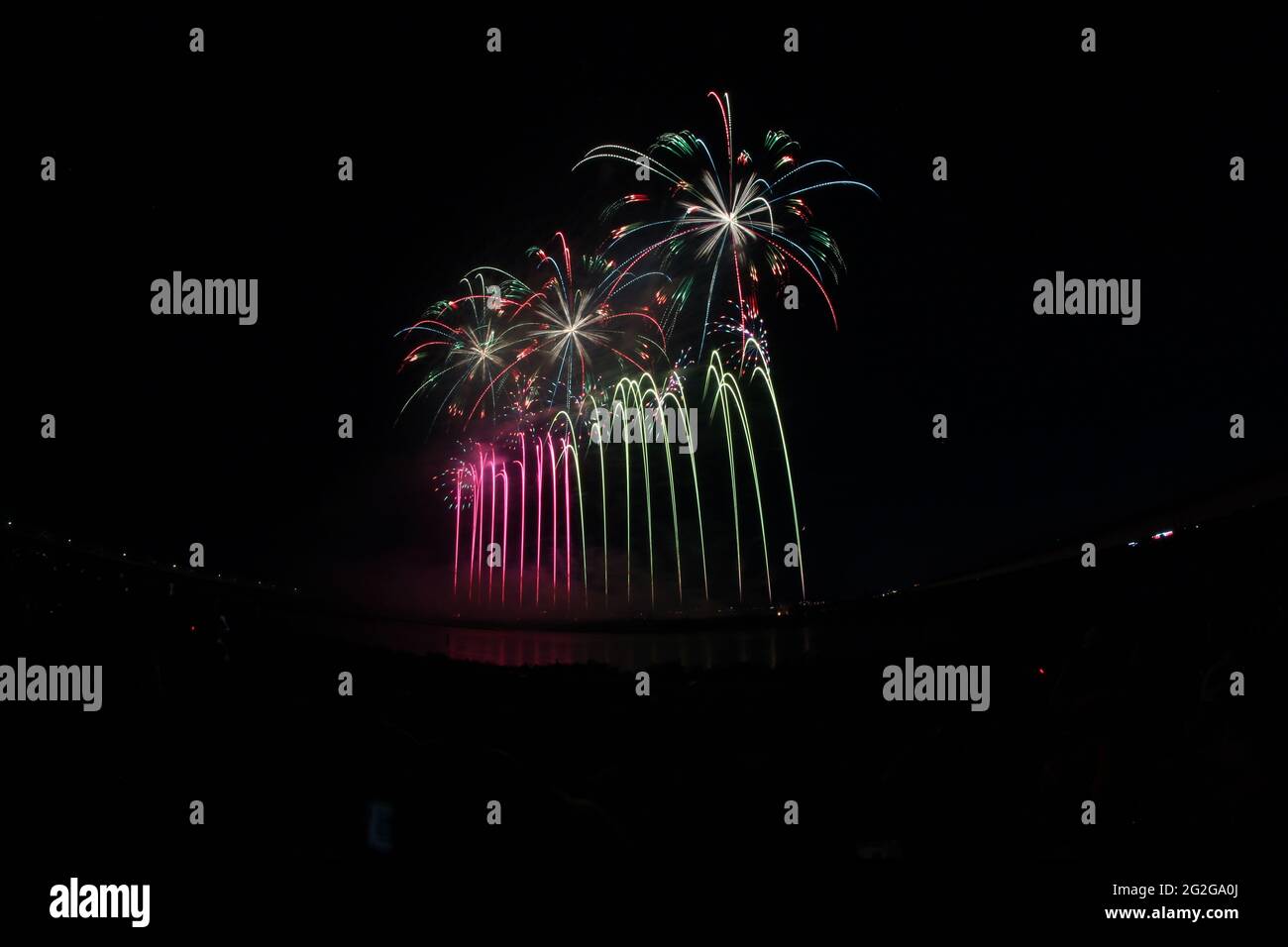 Beautiful small fireworks hi-res stock photography and images - Alamy