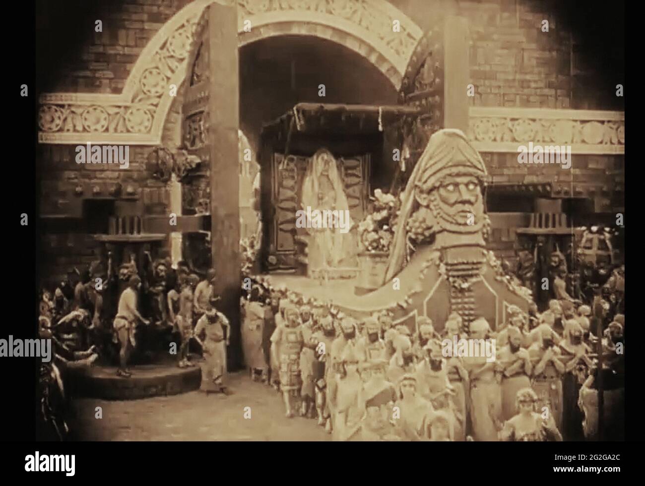 Vintage still of ancient Babylon life from the early 1900s movie ...