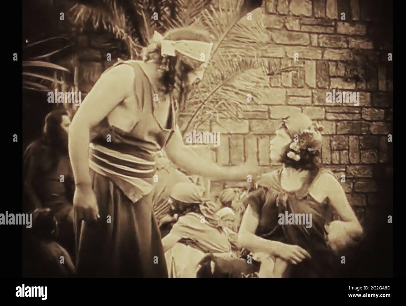 Vintage still of ancient Babylon life from the early 1900s movie ...