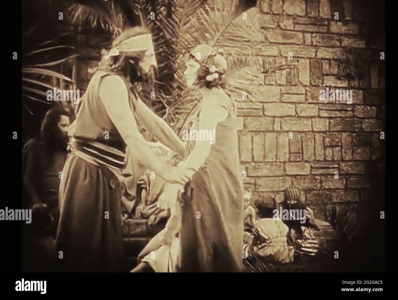 Vintage still of ancient Babylon life from the early 1900s movie ...