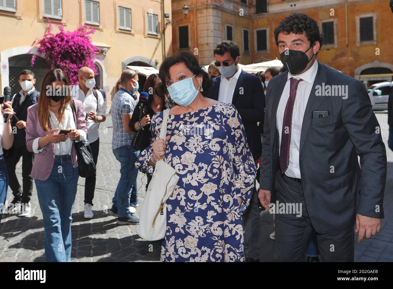 Italy, Rome, June 11, 2021 : Presentation of the team of candidates for ...
