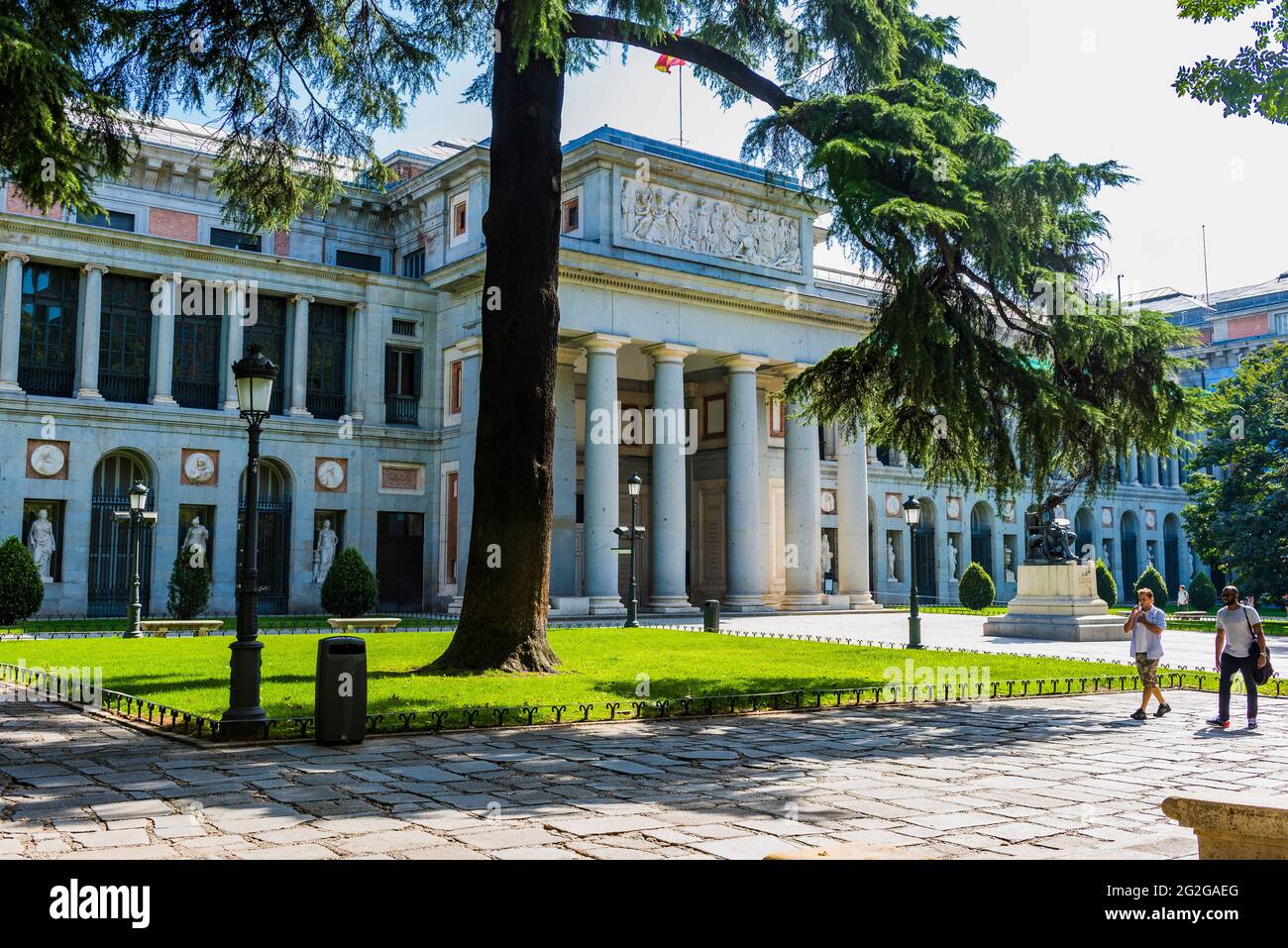 Partial view of the main facade. The Prado Museum - Museo del Prado ...