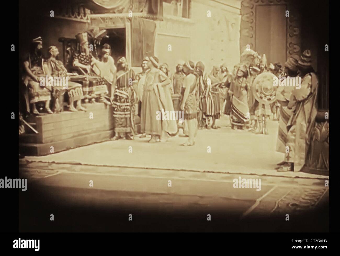 Vintage still of ancient Babylon life from the early 1900s movie ...