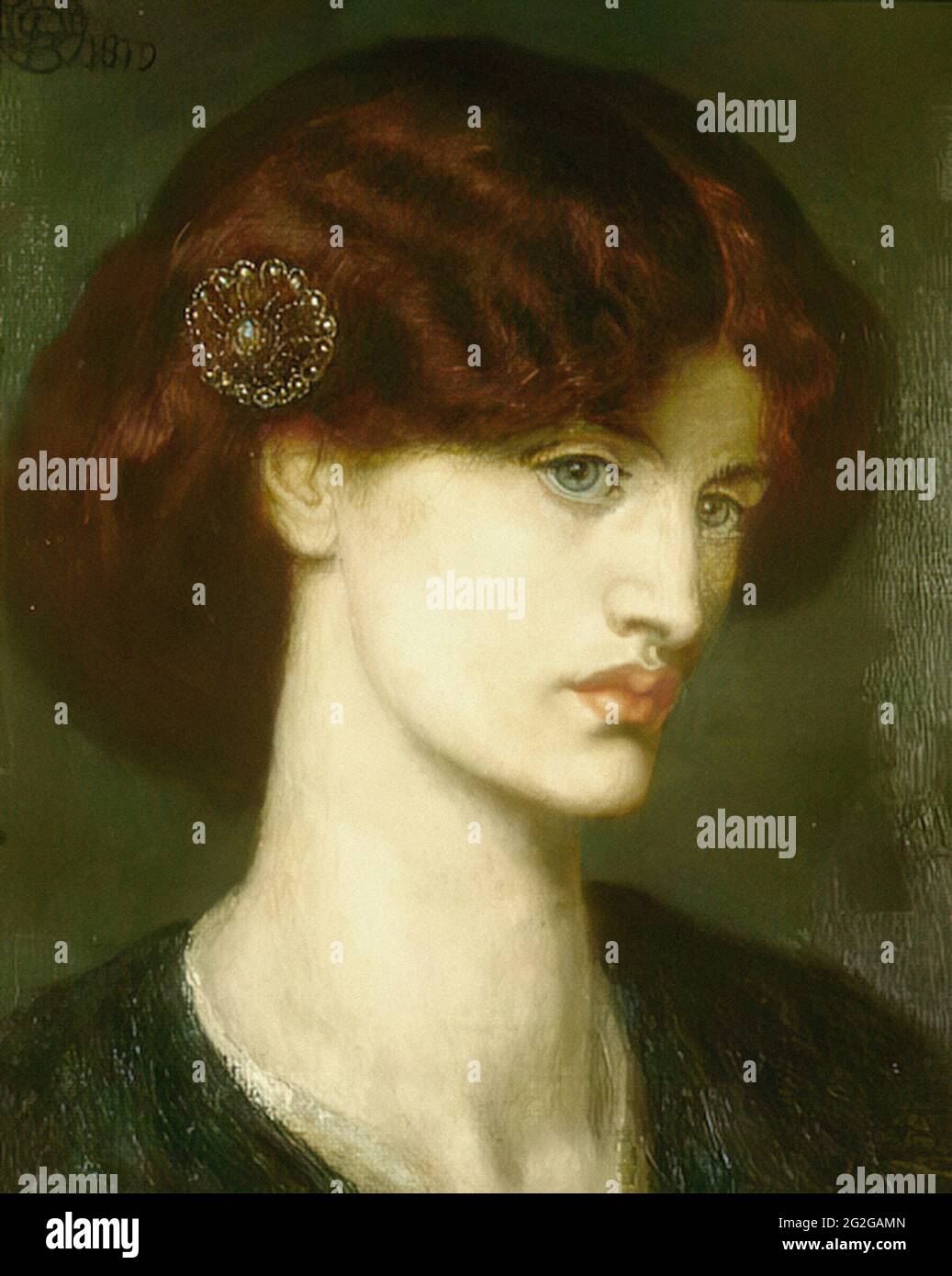 Dante Gabriel Rossetti - Beatrice 1880 Stock Photo - Alamy
