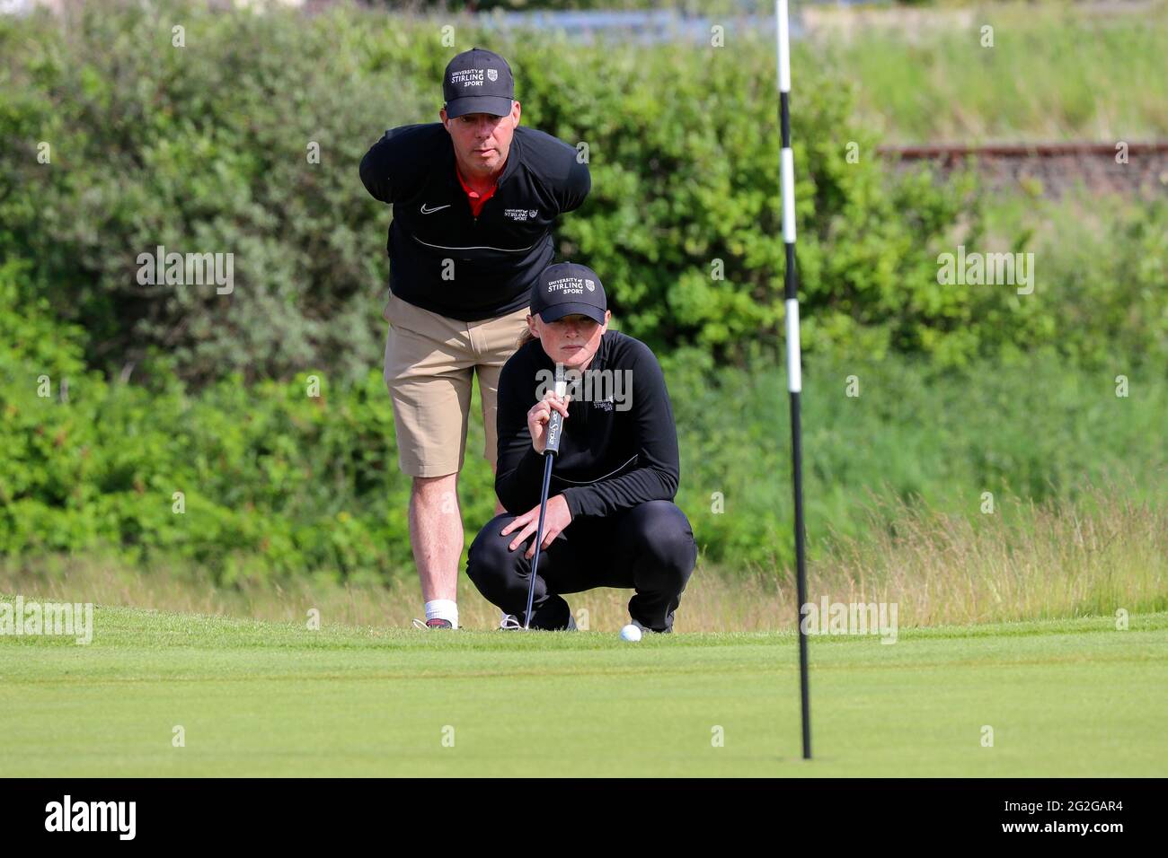 Troon, UK. 11th June, 2021. LOUISE DUNCAN from Scotland playing in the ...