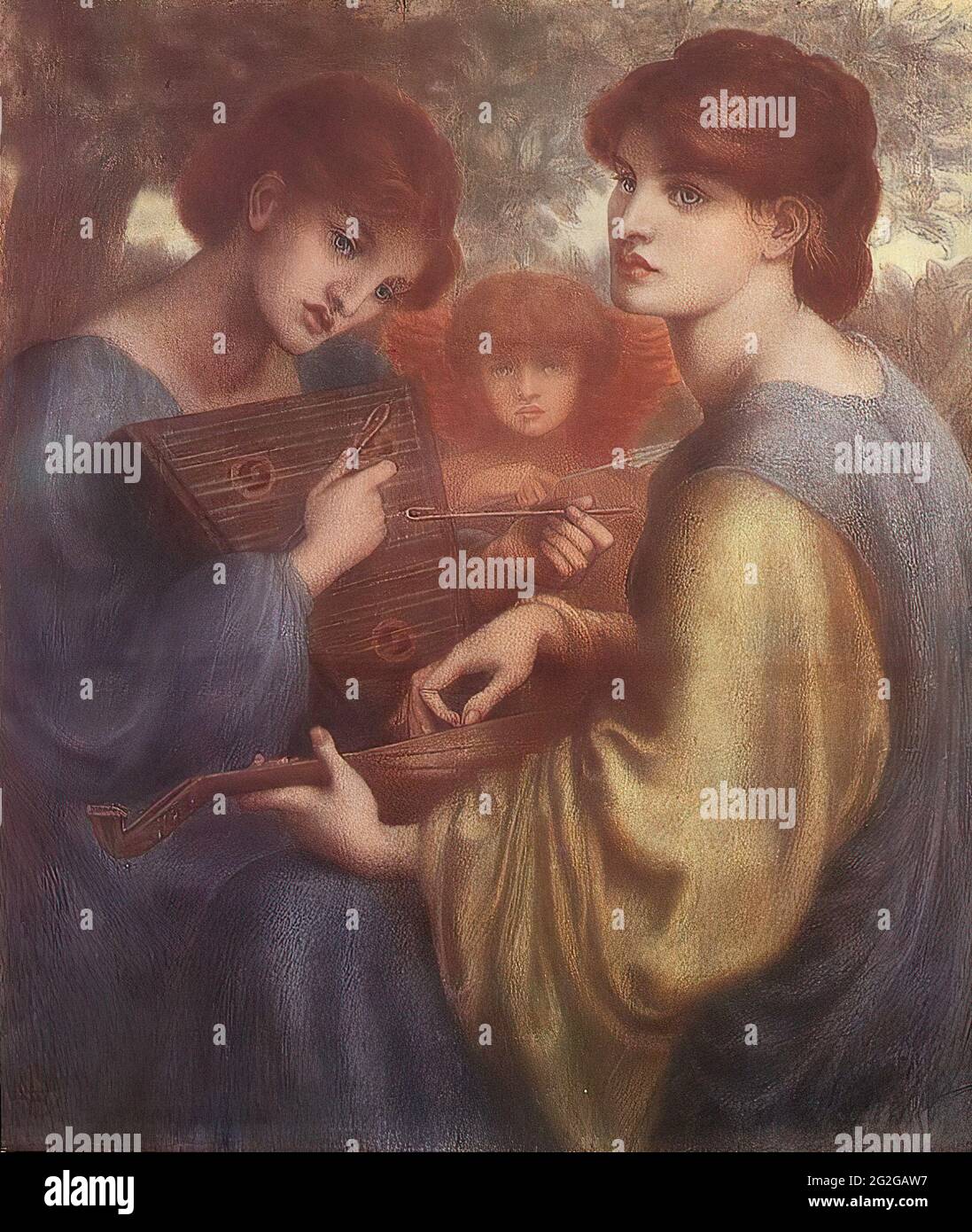 Dante Gabriel Rossetti - Bower Meadow 1872 Stock Photo - Alamy