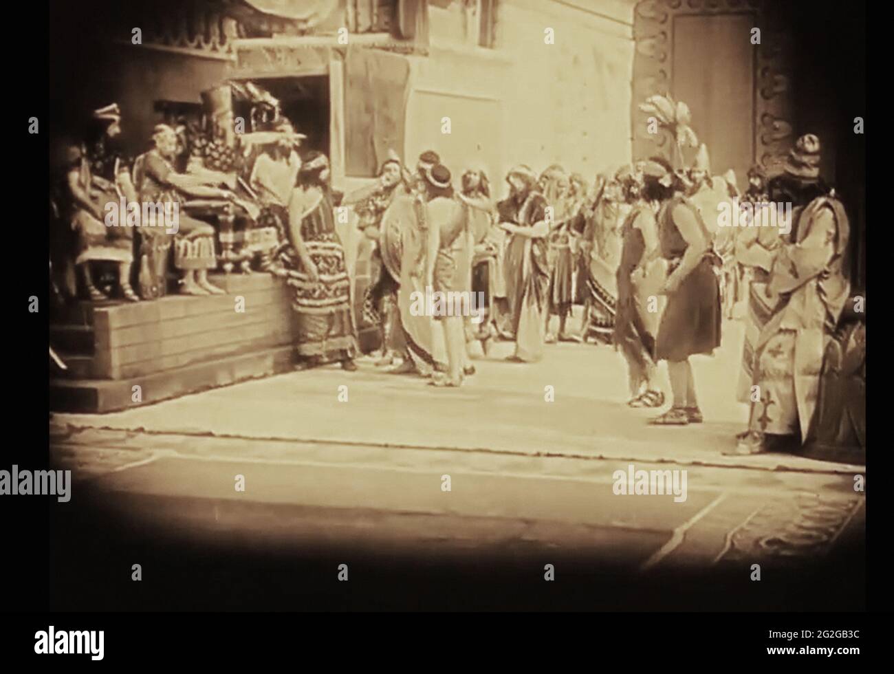 Vintage still of ancient Babylon life from the early 1900s movie ...