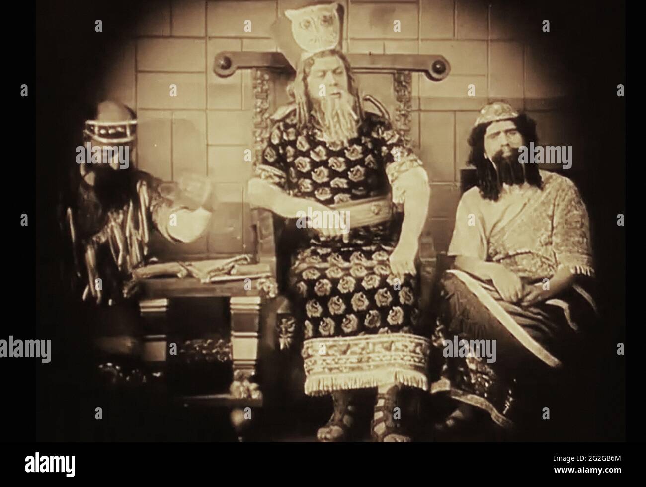 Vintage still of ancient Babylon life from the early 1900s movie ...