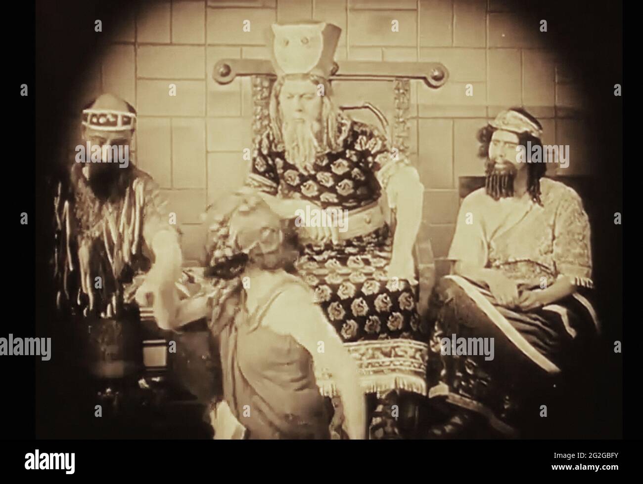 Vintage still of ancient Babylon life from the early 1900s movie ...