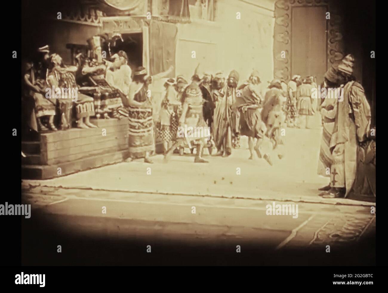 Vintage still of ancient Babylon life from the early 1900s movie ...
