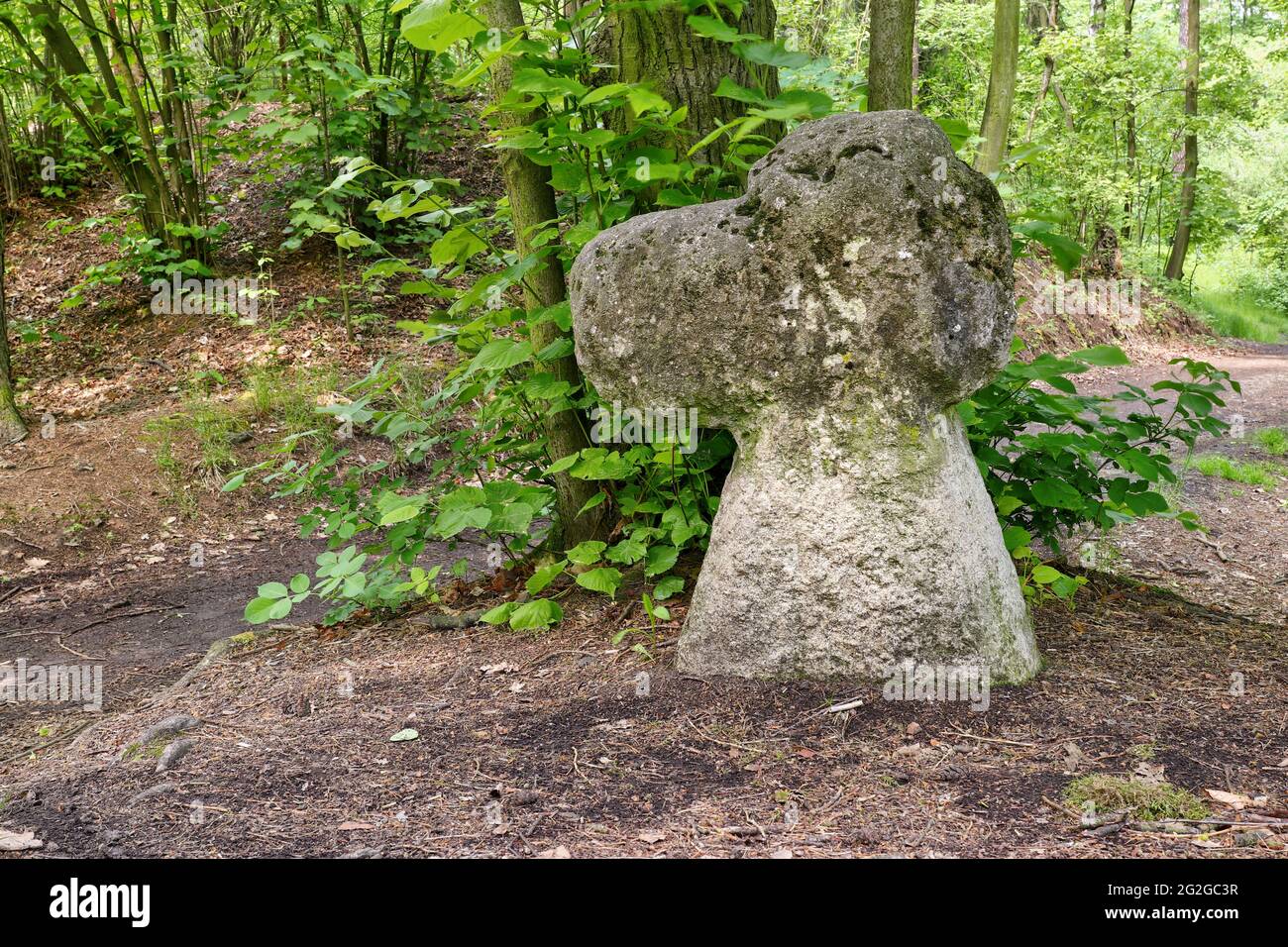 Conciliation cross - stone cross built mostly on the ground, where he ...