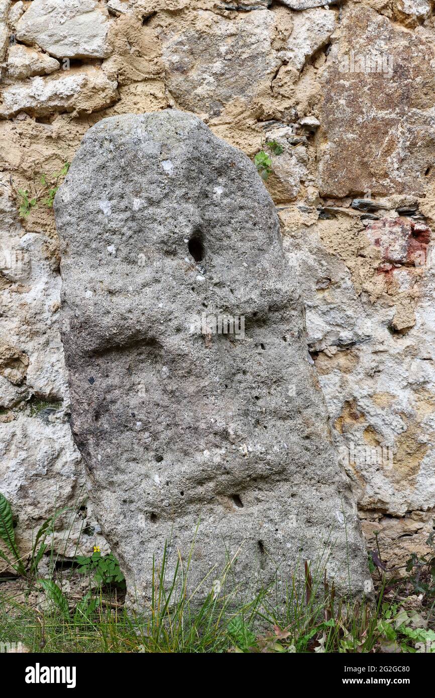 Conciliation cross - stone cross built mostly on the ground, where he ...