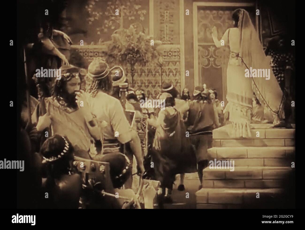 Vintage still of ancient Babylon life from the early 1900s movie ...