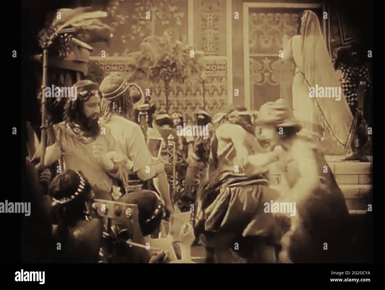 Vintage still of ancient Babylon life from the early 1900s movie ...
