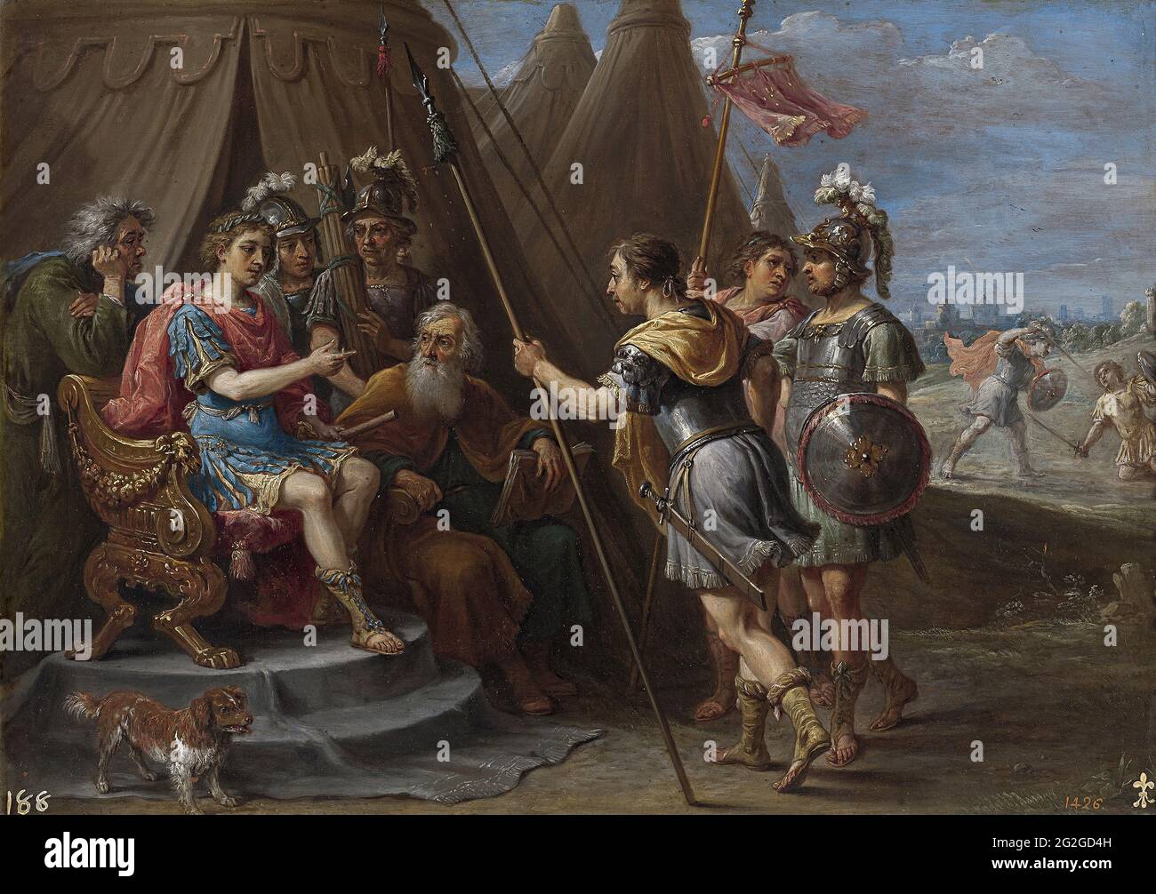 David Teniers - Godofredo Y El Consejo Escuchan La Demanda De Armida ...