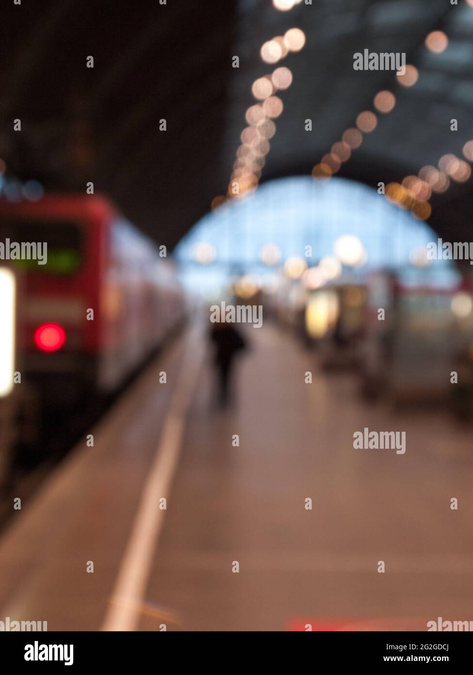 Architecture, blur, train station, light reflection Stock Photo - Alamy