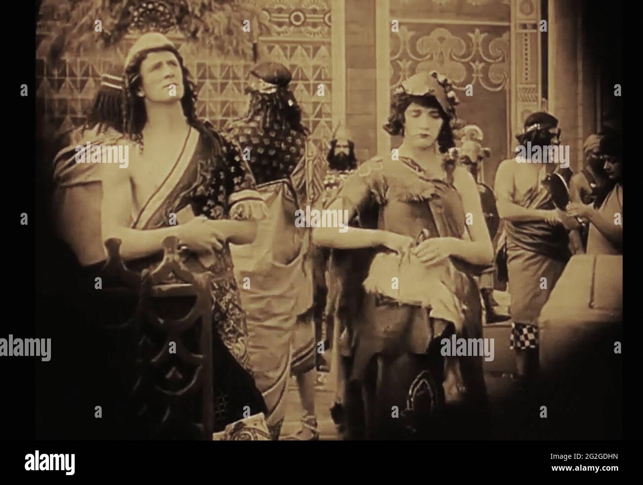 Vintage still of ancient Babylon life from the early 1900s movie ...