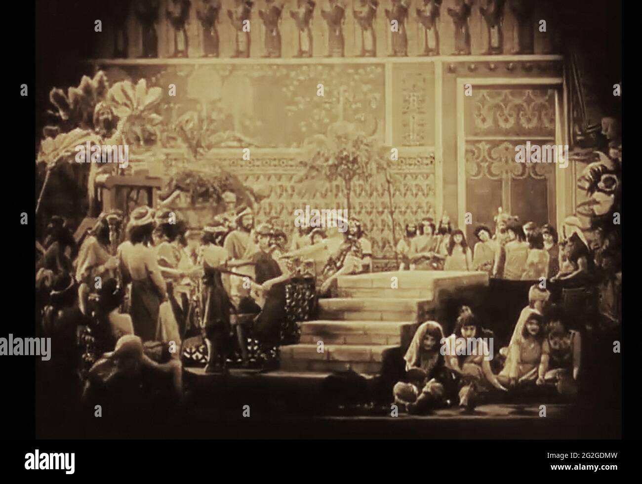 Vintage still of ancient Babylon life from the early 1900s movie ...