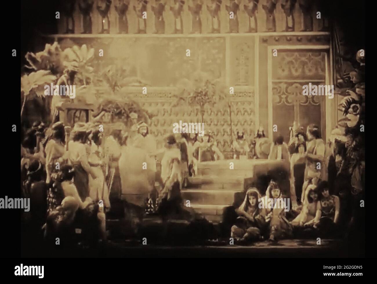 Vintage still of ancient Babylon life from the early 1900s movie ...