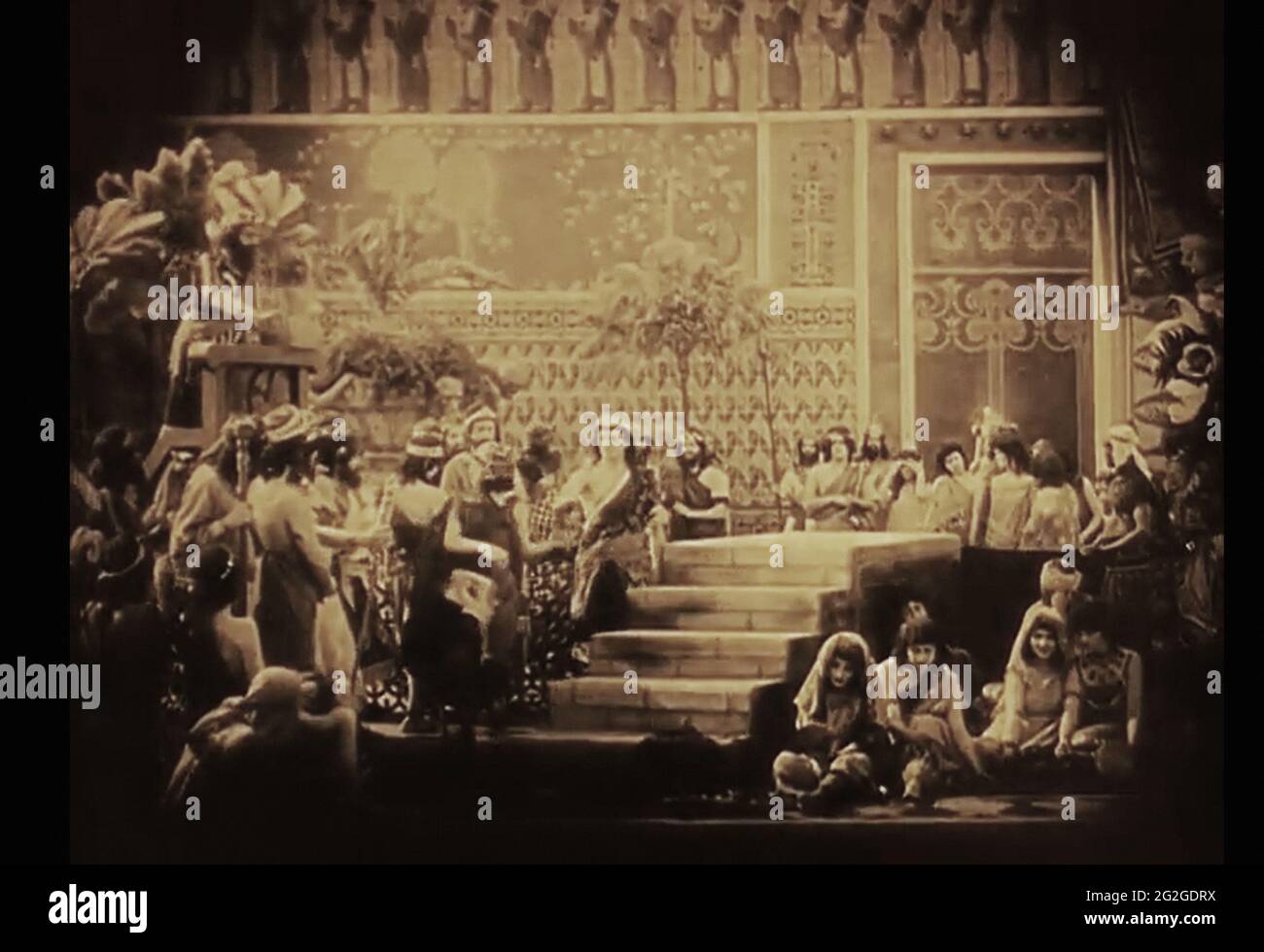 Vintage still of ancient Babylon life from the early 1900s movie ...