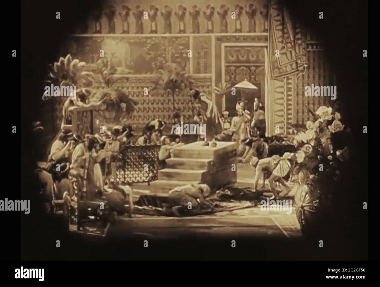 Vintage still of ancient Babylon life from the early 1900s movie ...