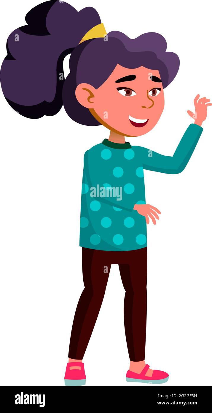beautiful girl child glad to see boyfriend in zoo cartoon vector Stock ...