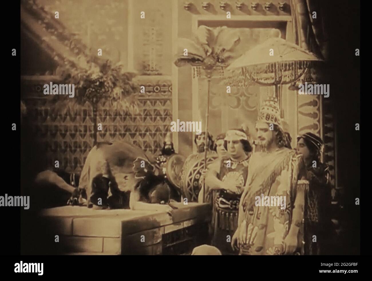 Vintage still of ancient Babylon life from the early 1900s movie ...