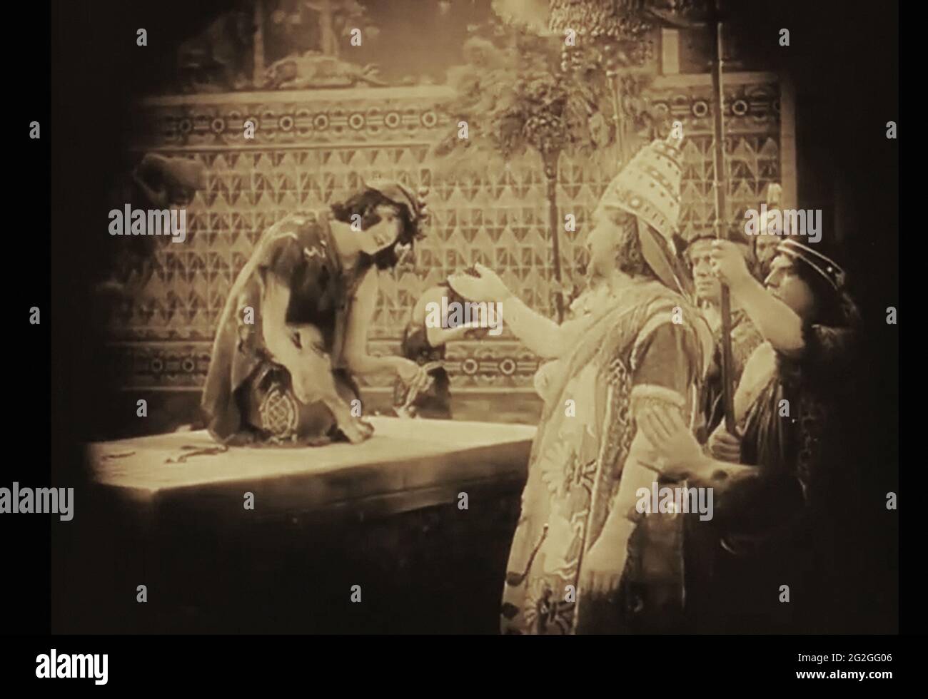 Vintage still of ancient Babylon life from the early 1900s movie ...