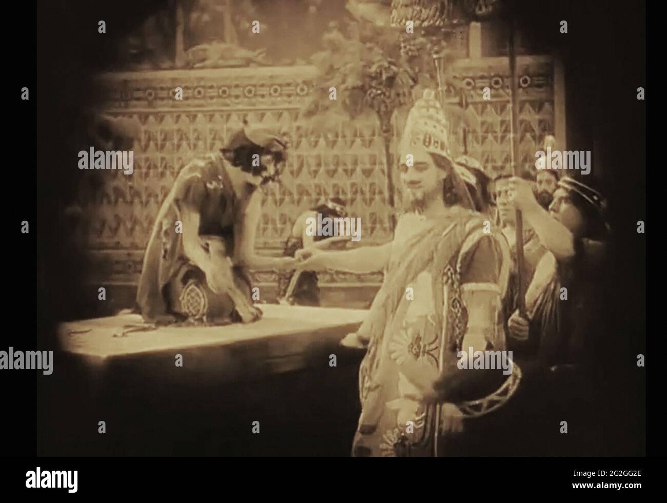Vintage still of ancient Babylon life from the early 1900s movie ...
