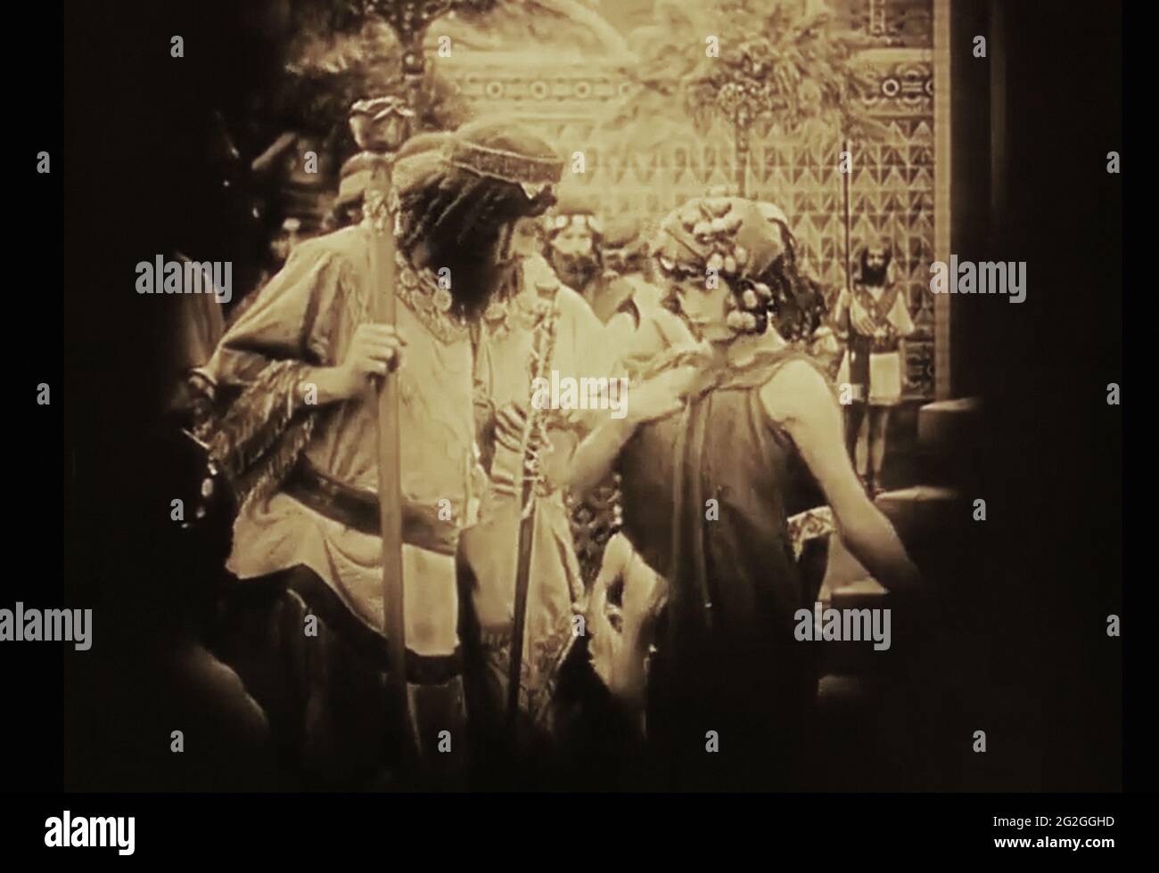 Vintage still of ancient Babylon life from the early 1900s movie ...