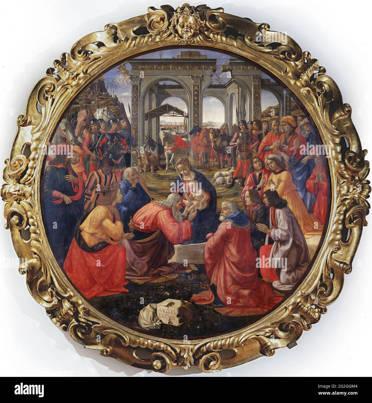 Domenico Ghirlandaio - Adoration of the Magi Stock Photo - Alamy