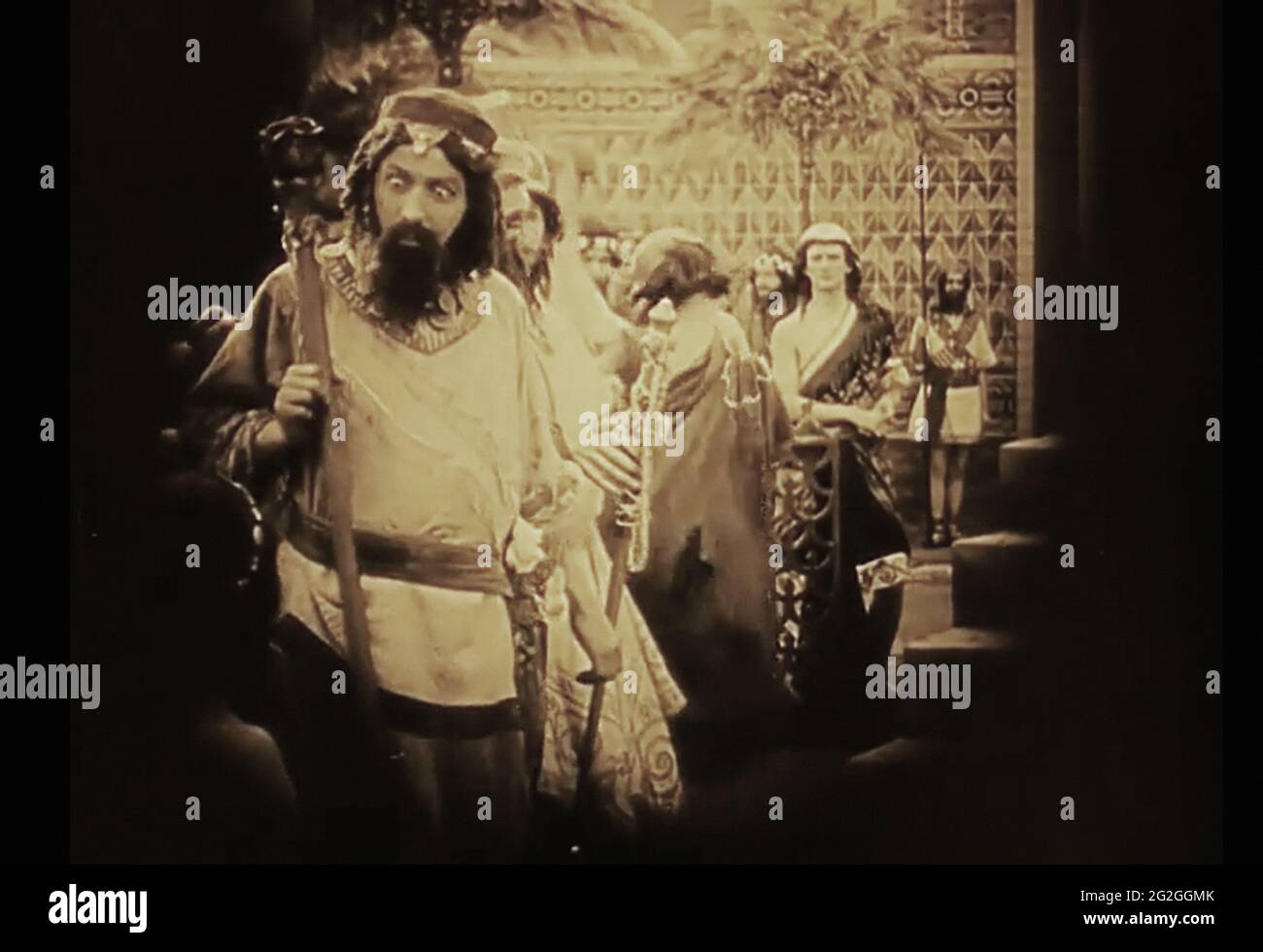 Vintage still of ancient Babylon life from the early 1900s movie ...