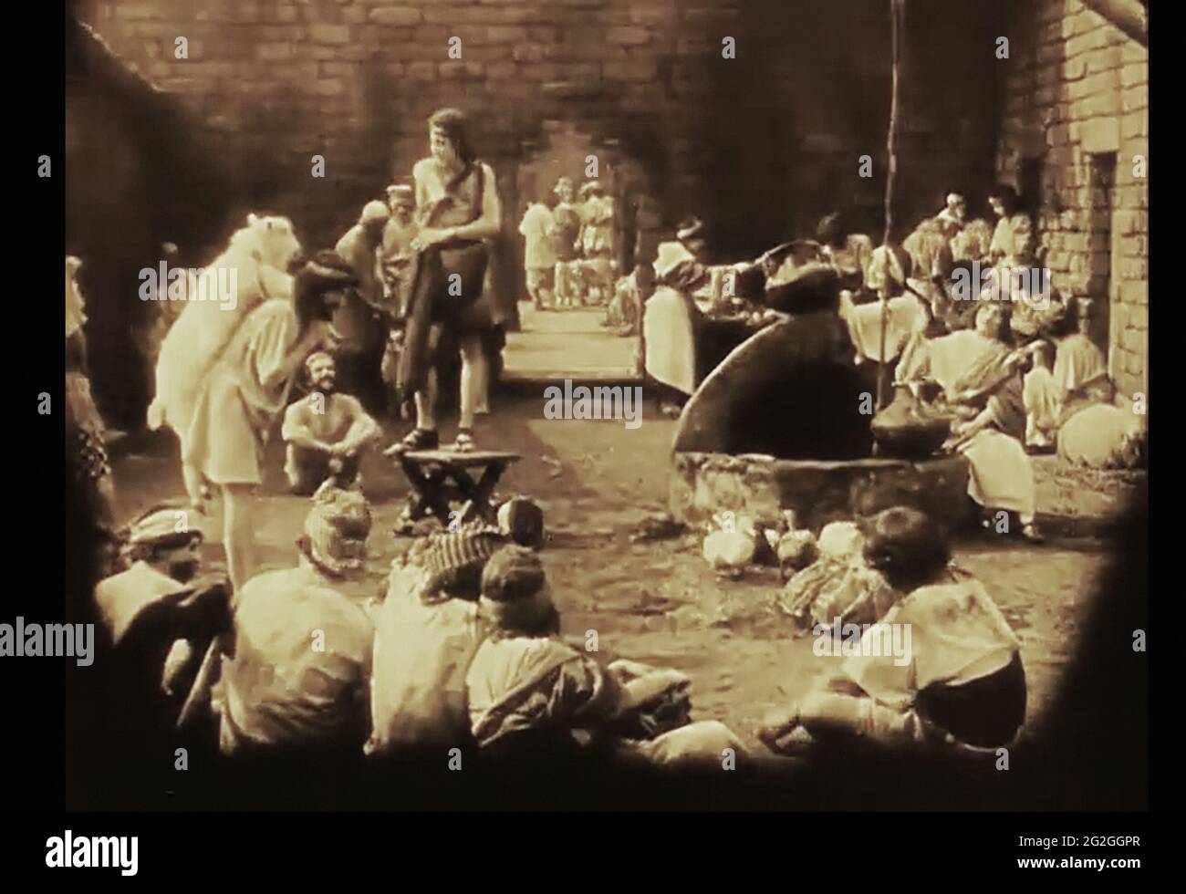 Vintage still of ancient Babylon life from the early 1900s movie ...