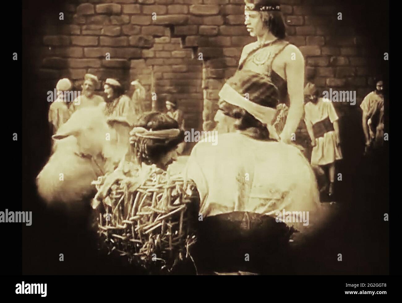 Vintage still of ancient Babylon life from the early 1900s movie ...