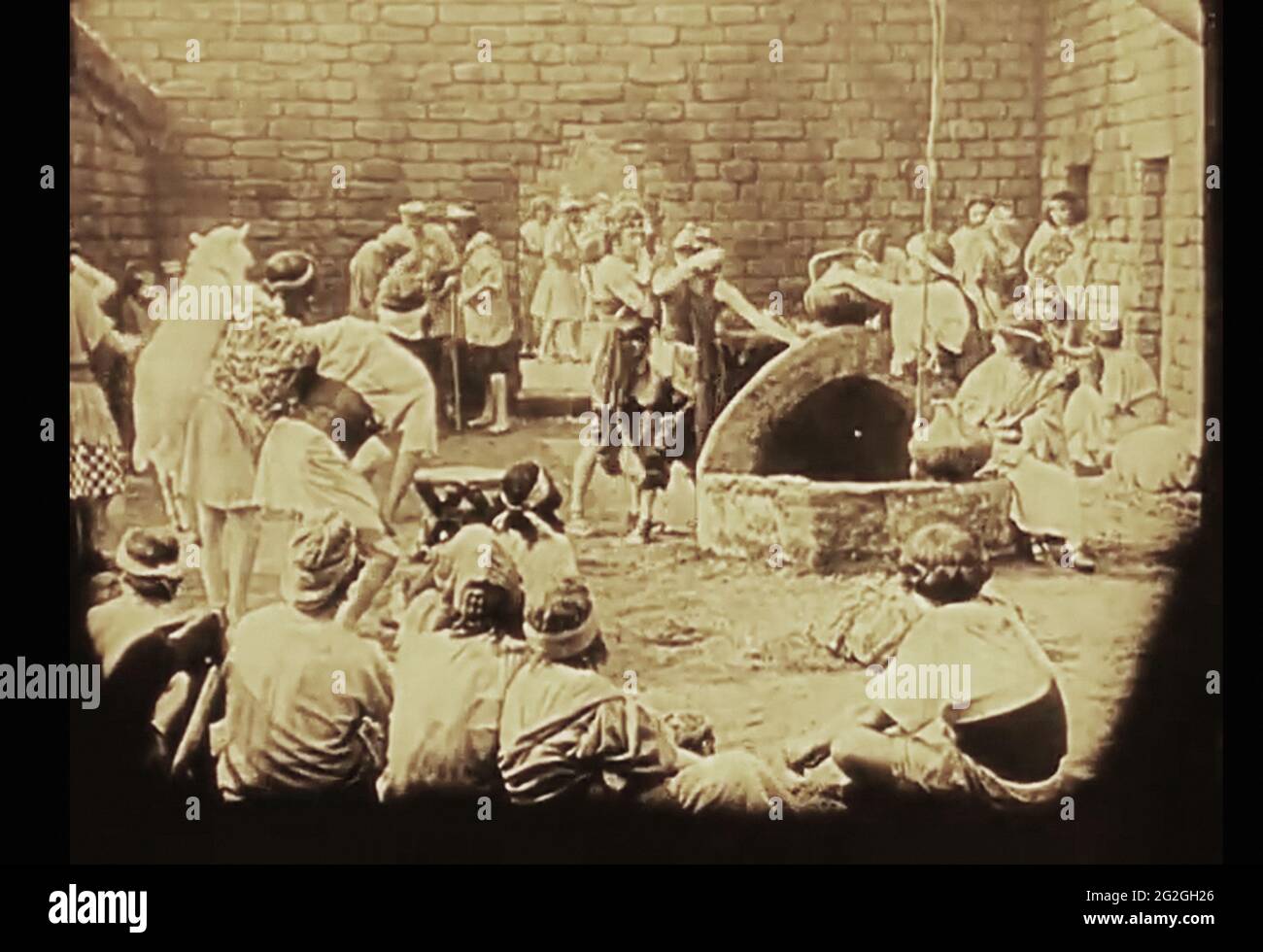 Vintage still of ancient Babylon life from the early 1900s movie ...